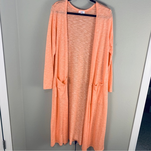 LuLaRoe | Sweaters | Lularoe Peach Sarah Sweater Duster | Poshmark